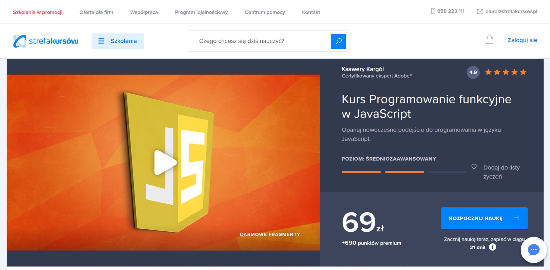 Szybki i profesjonalny kurs JavaScript - dlaczego warto? - PotegaPasji.pl